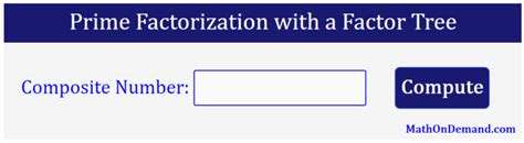 Prime Factorization Of 45 With A Factor Tree