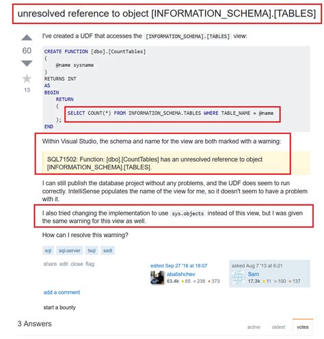 Sql Sql71501 How To Get Rid Of This Error Stack Overflow
