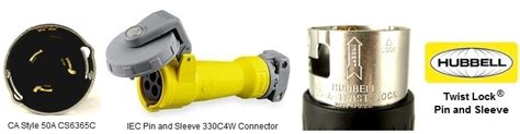 CA Style CS6365C to 360C4W Plug Adapter Power Cord - Locking Power Cords