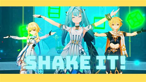 原神MMD Genshin Impact MMD SHAKE IT Faruzan Aether Lumine YouTube