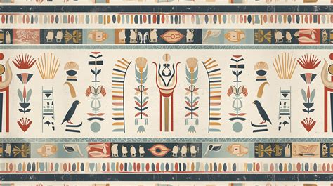 Egyptian Hieroglyphics Wallpaper Creating An Elegant Atmosphere In A