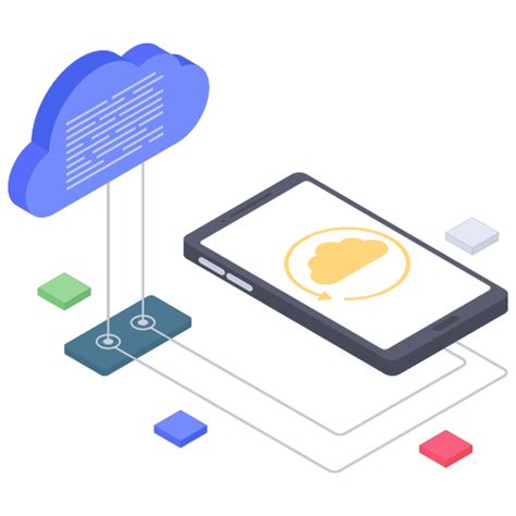 Cloud Computing Generic Isometric Icon