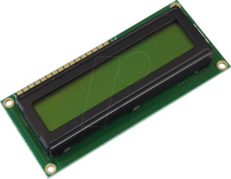 LCD PM 1X16 6 B LCD Module 1x16 H 6 0mm Ye Gn W Backl At Reichelt Elektronik