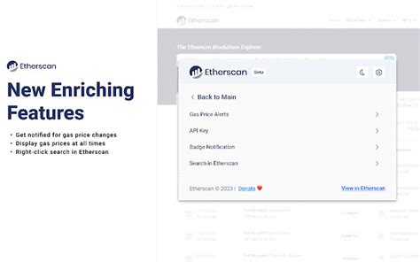 Etherscan Chrome Extension