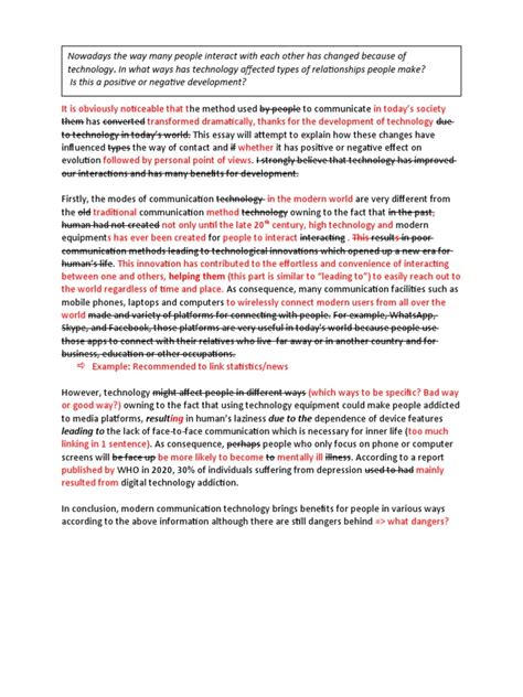 1912 Writing Task 2 Revised Pdf Communication Media