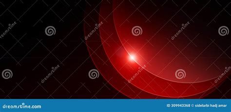 Abstract Glow Blue Curve On Dark Red Background Modern Blue Gradient Curve Overlap Composition