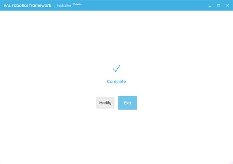 administration and setup hal robotics framework tutorials
