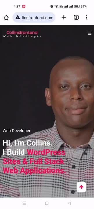 Collins Mutai On Linkedin Portfoliowebsite Collinsfrontend