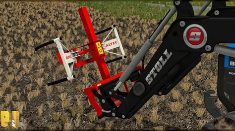 Altec Bale Fork With Bale Attacher FS KingMods