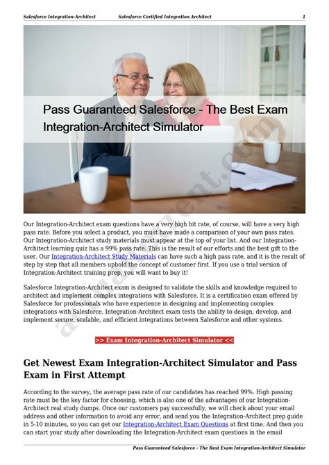 Ppt Pass Guaranteed Salesforce The Best Exam Integration Architect Simulator Powerpoint