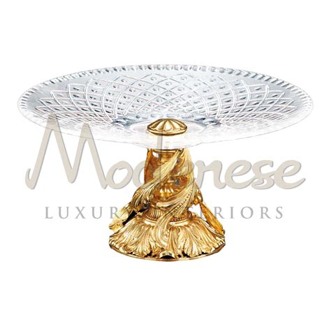 Elegant Crystal Bowl Modenese Luxury Decor