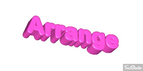 Arrange Word Animated  Logo Designs