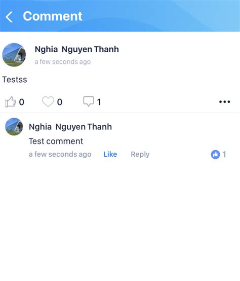 Bug When Likecomment · Issue 82 · Getstreamreact Native Activity Feed