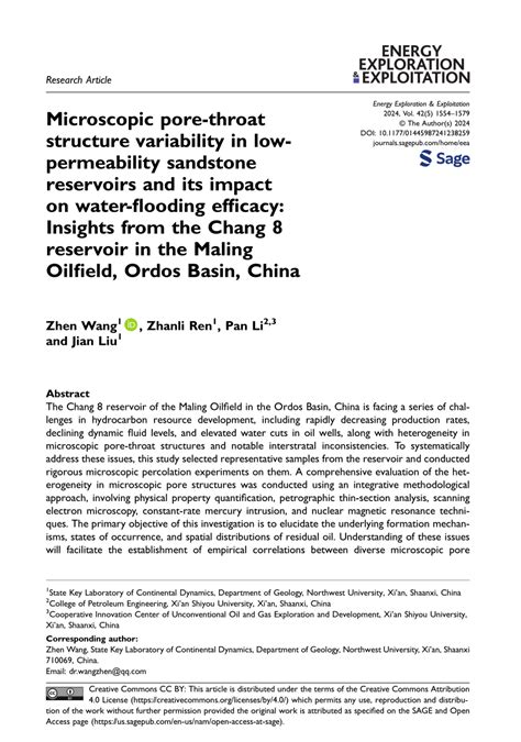 Pdf Microscopic Pore Throat Structure Variability In Low Permeability