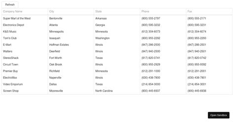Simple Array Devextreme Data Grid Codesandbox