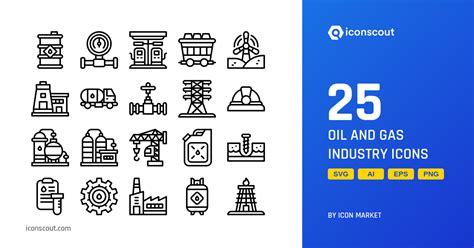 Download Oil And Gas Industry Icon Pack Available In Svg Png And Icon Fonts