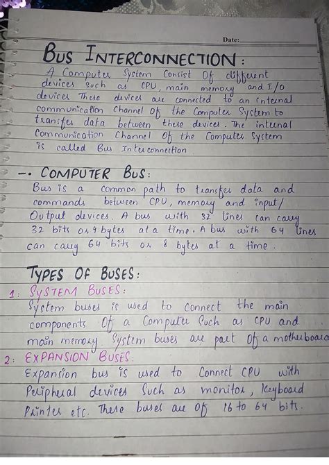 Solution Bus Interconnection And Types Of Buses Studypool