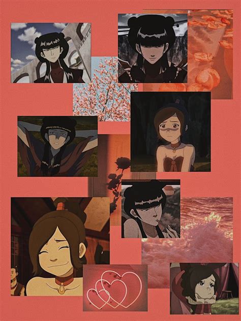 Coral Aesthetic Mai X Ty Lee Atla Wallpaper