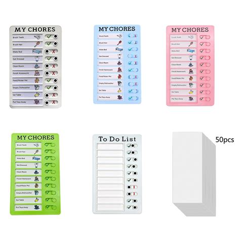 Daily Task Planning Board Portable Memo Checklist Chore Chart Reusable Stationery Fruugo Au