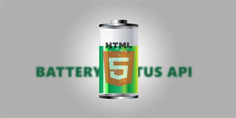 Html5 Battery Status Api Monitorare La Batteria Con Javascript Htmlit