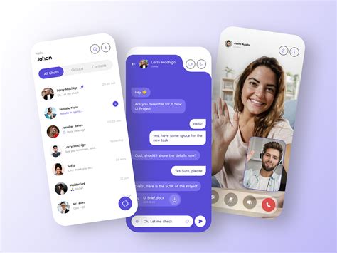 Chat App Ui Ux📱💬 By Excellent Webworld On Dribbble