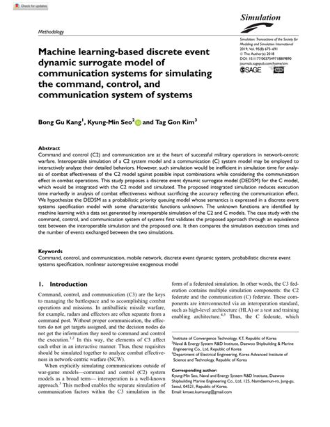 Pdf Machine Learning Based Discrete Event Dynamic Surrogate Model Of Communication Systems For