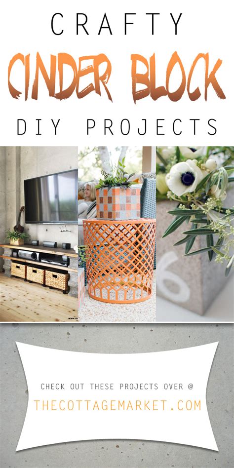 Crafty Cinder Block DIY Projects The Cottage Market