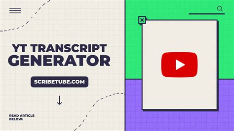 Youtube Transcript Generator Convert Videos To Text Easily Scribetube