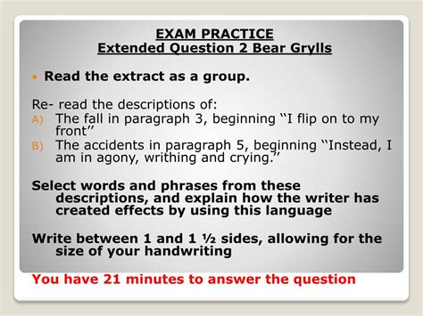 Ppt Igcse Exam Revision Lesson One Powerpoint Presentation Free