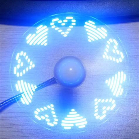 Usb Vifte Med Led Lys