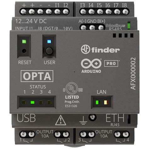 arduino opta wifi afx00002 sps kommunikationsmodul 12 v dc 24 v dc