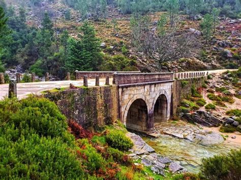 Ponte Da Mizarela Ponte Da Misarela Stock Image Image Of People