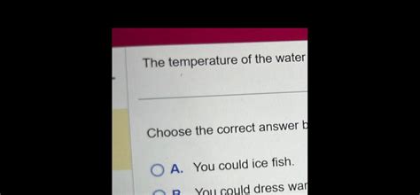 [answered] The Temperature Of The Water Choose The Correct Answer B Oa Kunduz
