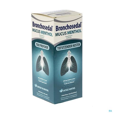 Bronchosedal® Mucus Menthol Tegen Diepzittende Hoest Maakt Slijm Los
