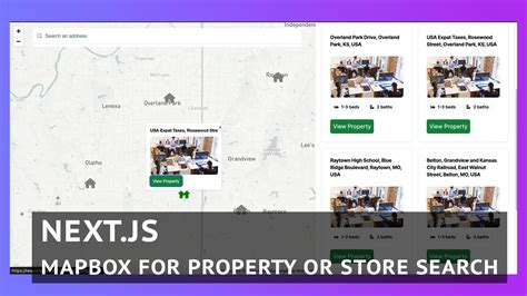 Next 14 React Mapbox Gl Property Search Template