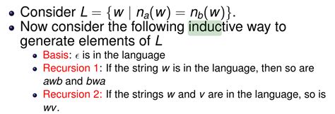 prove by induction that for any string w that belongs