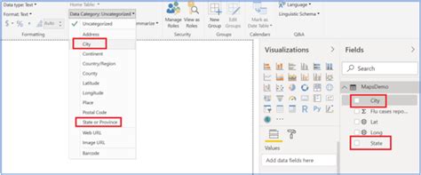 Power Bi Bubble Map Shape Map And Filled Map Examples