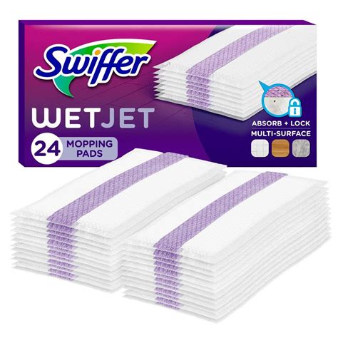 Swiffer Wet Jet Cleaning Mop Pad Refill Unscented 24 Count
