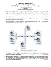 Communication And Network Engineering Tutorial LAN ARP Course Hero