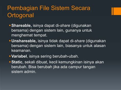 Sistem Operasi Sistem File Linux Pptx