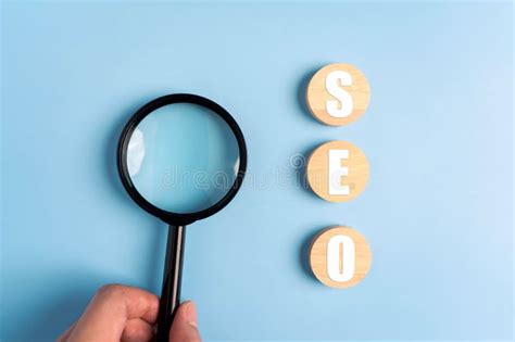 seo search engine optimization of data technology concept stock image