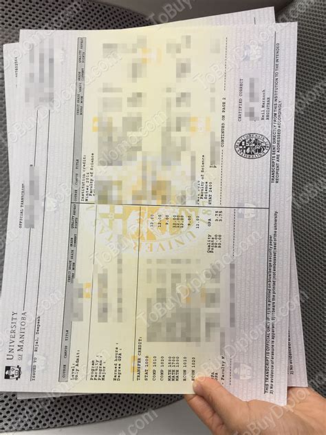 Available Method To Order The University Of Manitoba Transcript