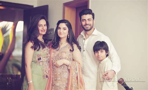 Fawad Khan With His Wife Sister And Son Fawad Khan Beard Khan Wife