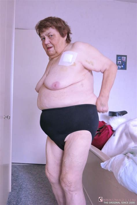 Naughty Granny Kurra Strips Completely Naked And Shows Off Her Saggy Tits