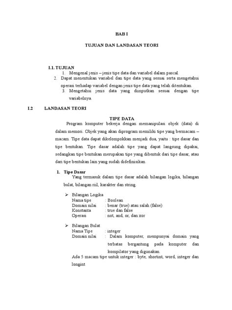 Laporan Hasil Algoritma Dan Pemograman 1 Modul 2 Pdf