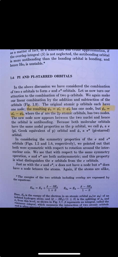 Why Do We Subtract For The Anti Bonding One But Add For The Bonding One Im Not Too Sure What