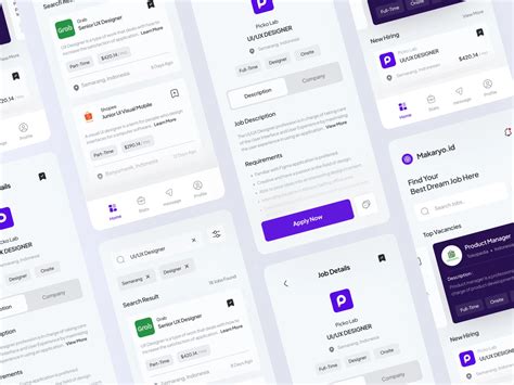 Jobile Job Finder App Ui Kit High Quality Job Finder App Ui Kit Artofit