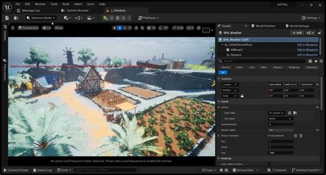 added a simple weather system r unrealengine5