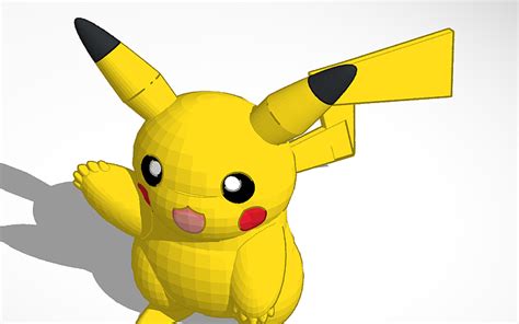 3d Design Pikachu Tinkercad