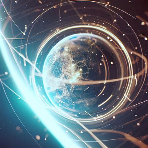 Premium Photo Virtual Planet Earth With Particles And Lines Network Connection Big Data